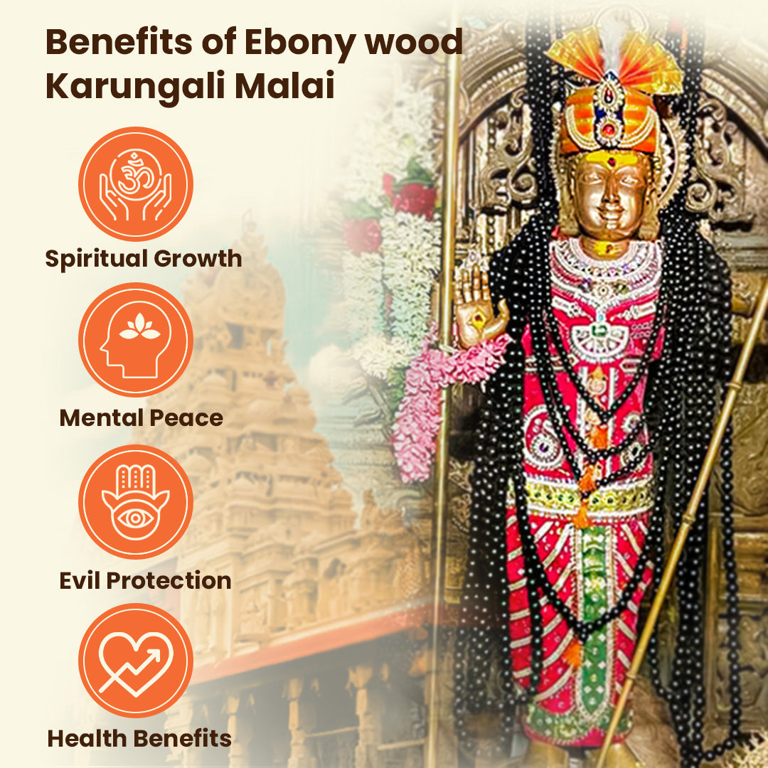 Divine Karungali & Rudraksha jap Mala – Mokshima